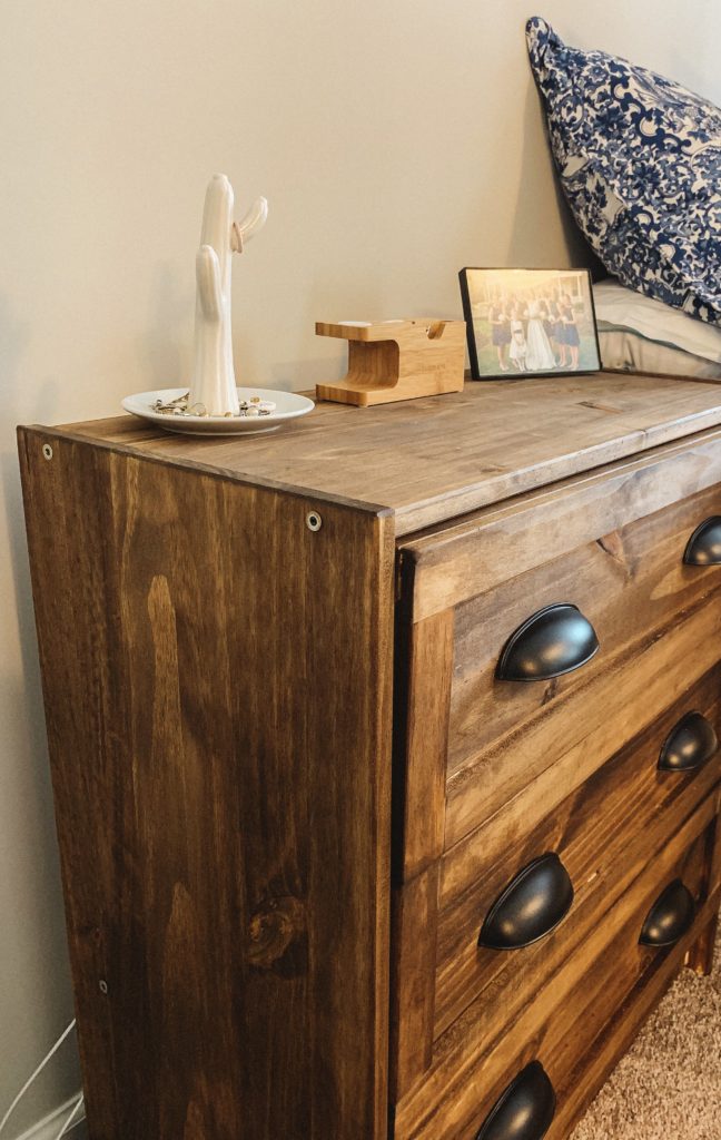 IKEA Rast into Bedside Table Hack - The Regular Folks