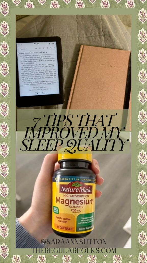 7 Practices That Improved My Sleep Quality - The Regular Folks
